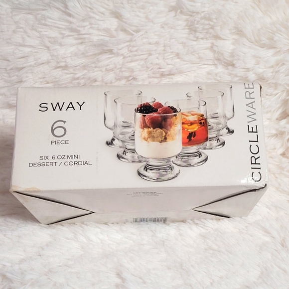 CircleWare | Kitchen | Circleware Sway Mini Dessert Cordials 6 Piece ...